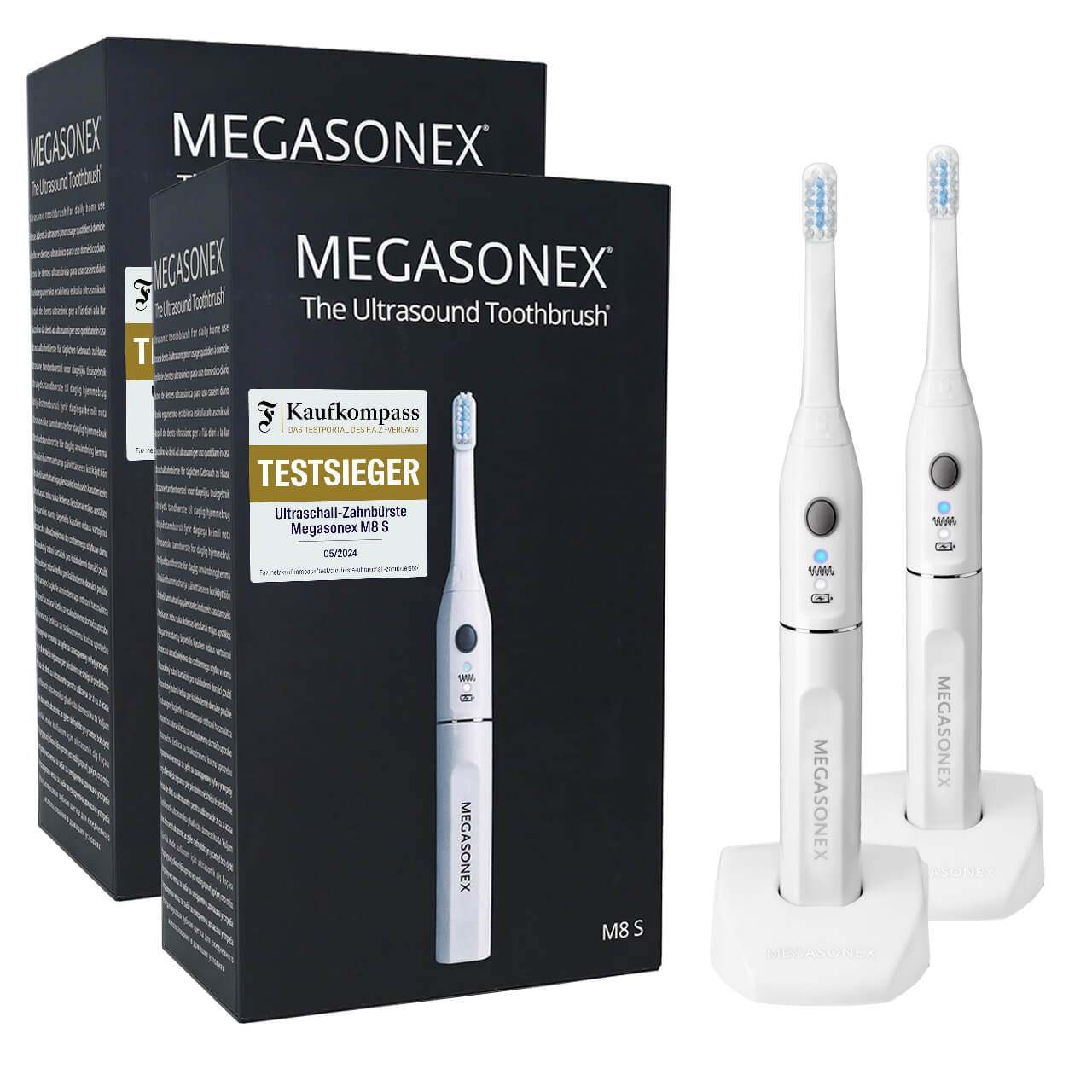 Megasonex M8 S Ultraschallzahnbürste - neues Modell | Megasonex M8