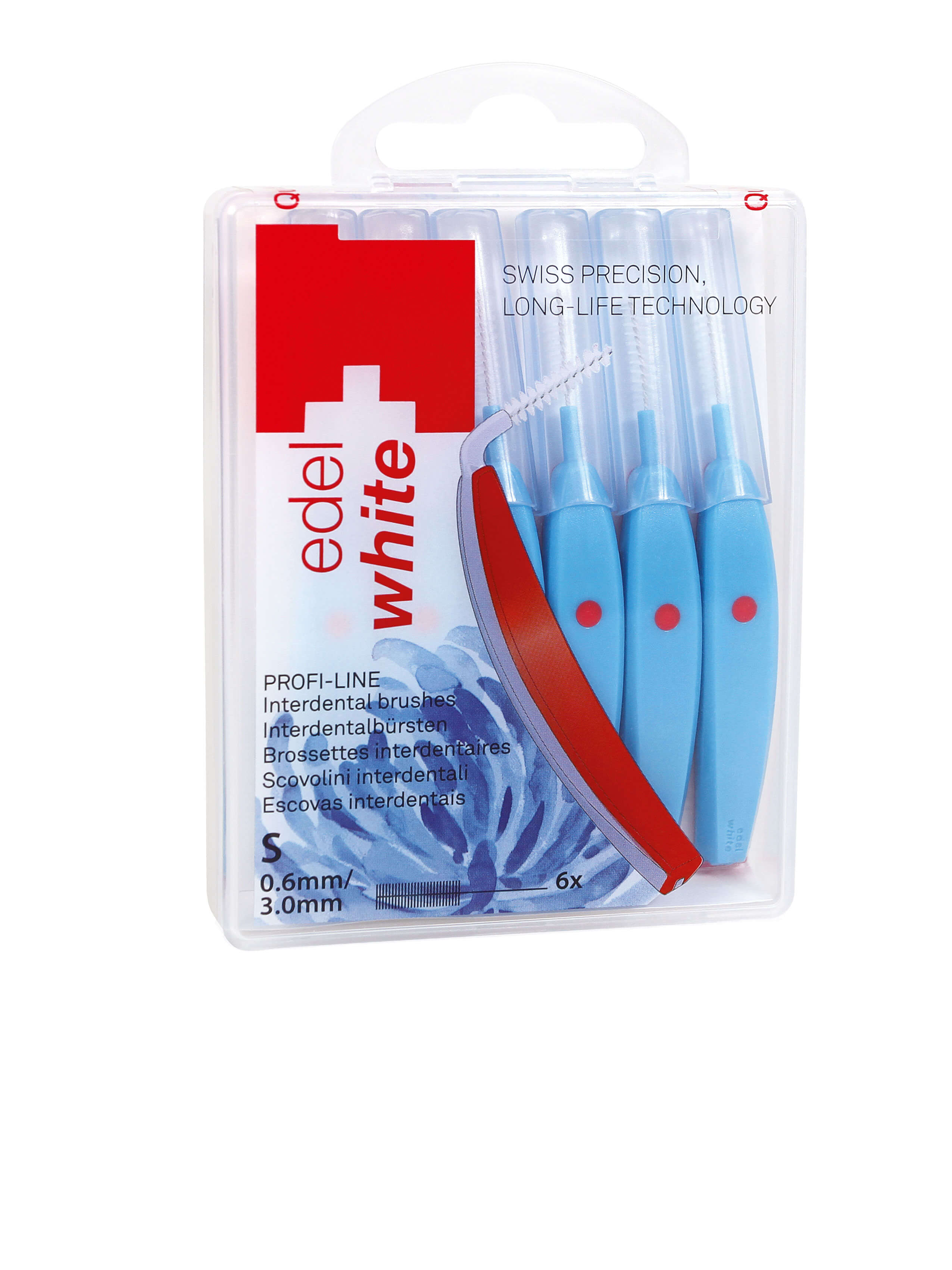 edel+white Interdental brushes L 0,8mm