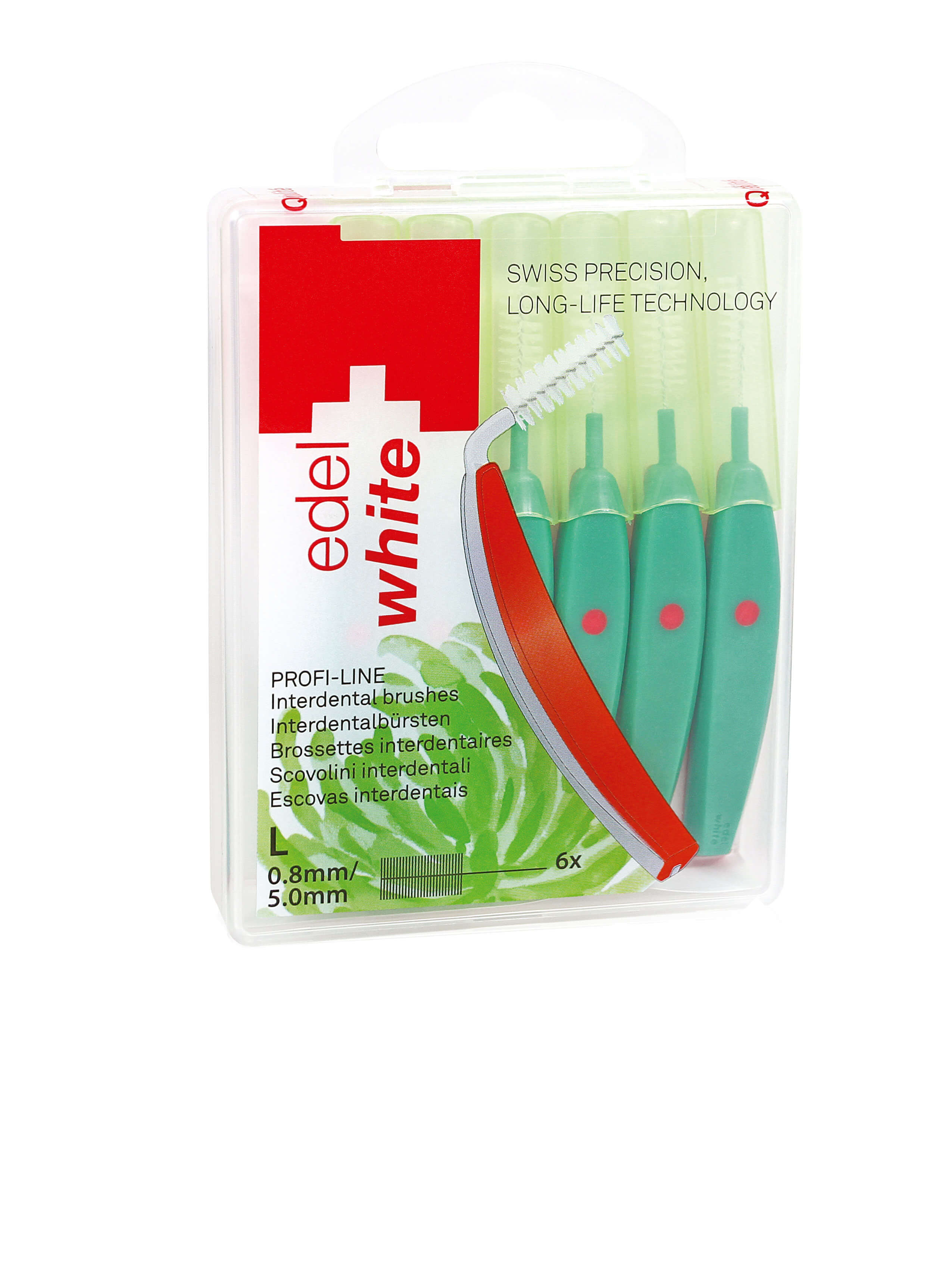 edel+white Interdental brushes L 0,8mm